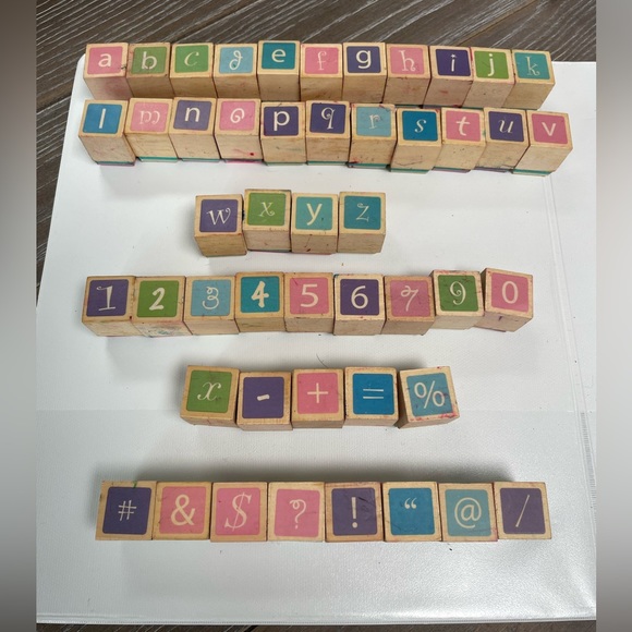 Other | Alphabet And Number Rubber Stamps | Poshmark